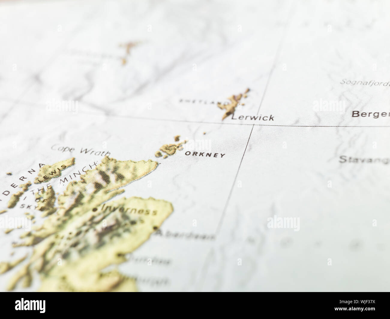 Orkney islands scotland map hi-res stock photography and images - Alamy