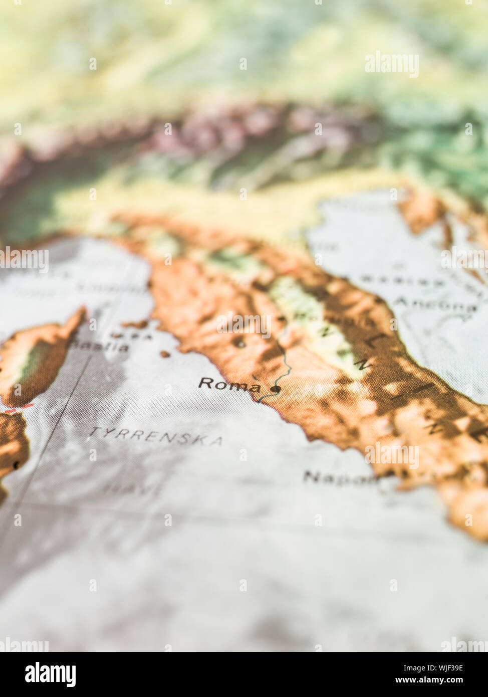 Map of Rome in Italy Stock Photo - Alamy