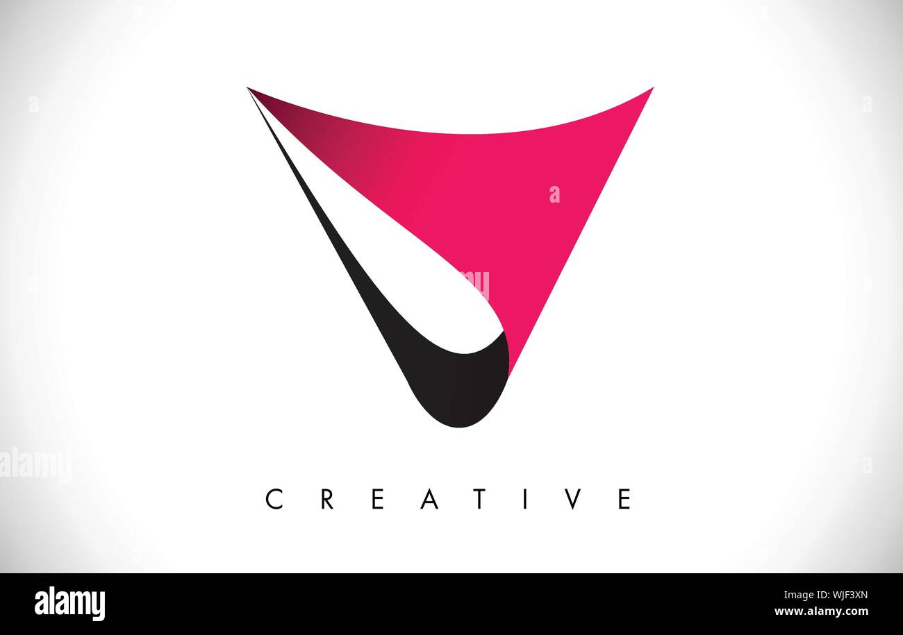 V Letter Modern Trendy Design Logo. Letter V Icon Logo with 3d Look ...