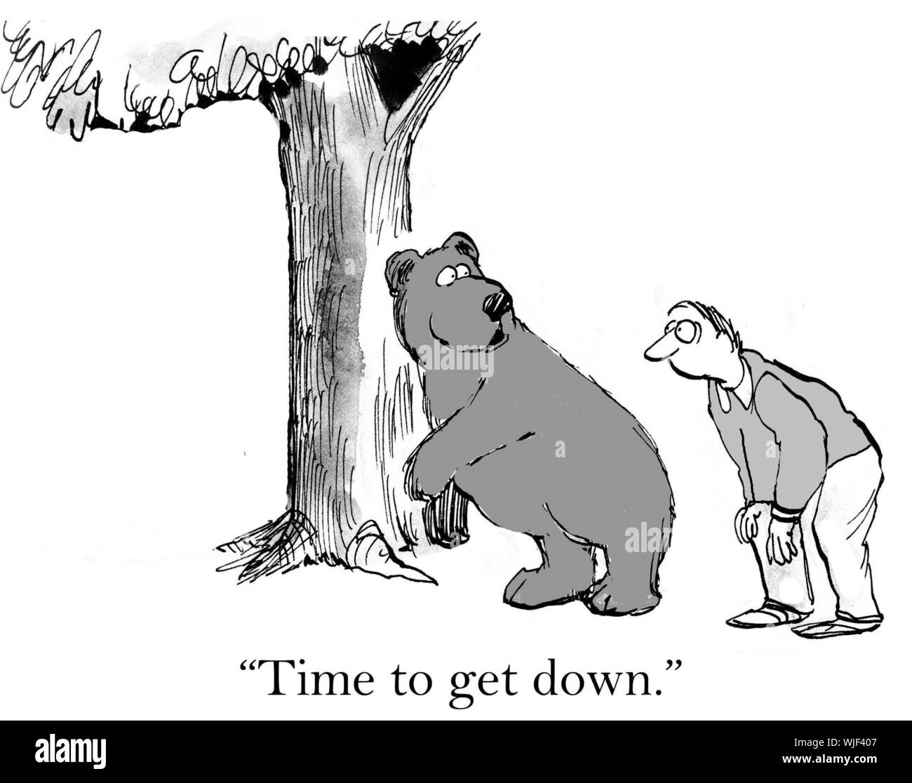 Cartoon following hi-res stock photography and images - Alamy