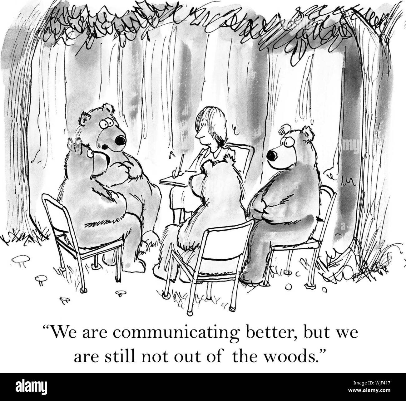 Communication cartoon Cut Out Stock Images & Pictures - Alamy