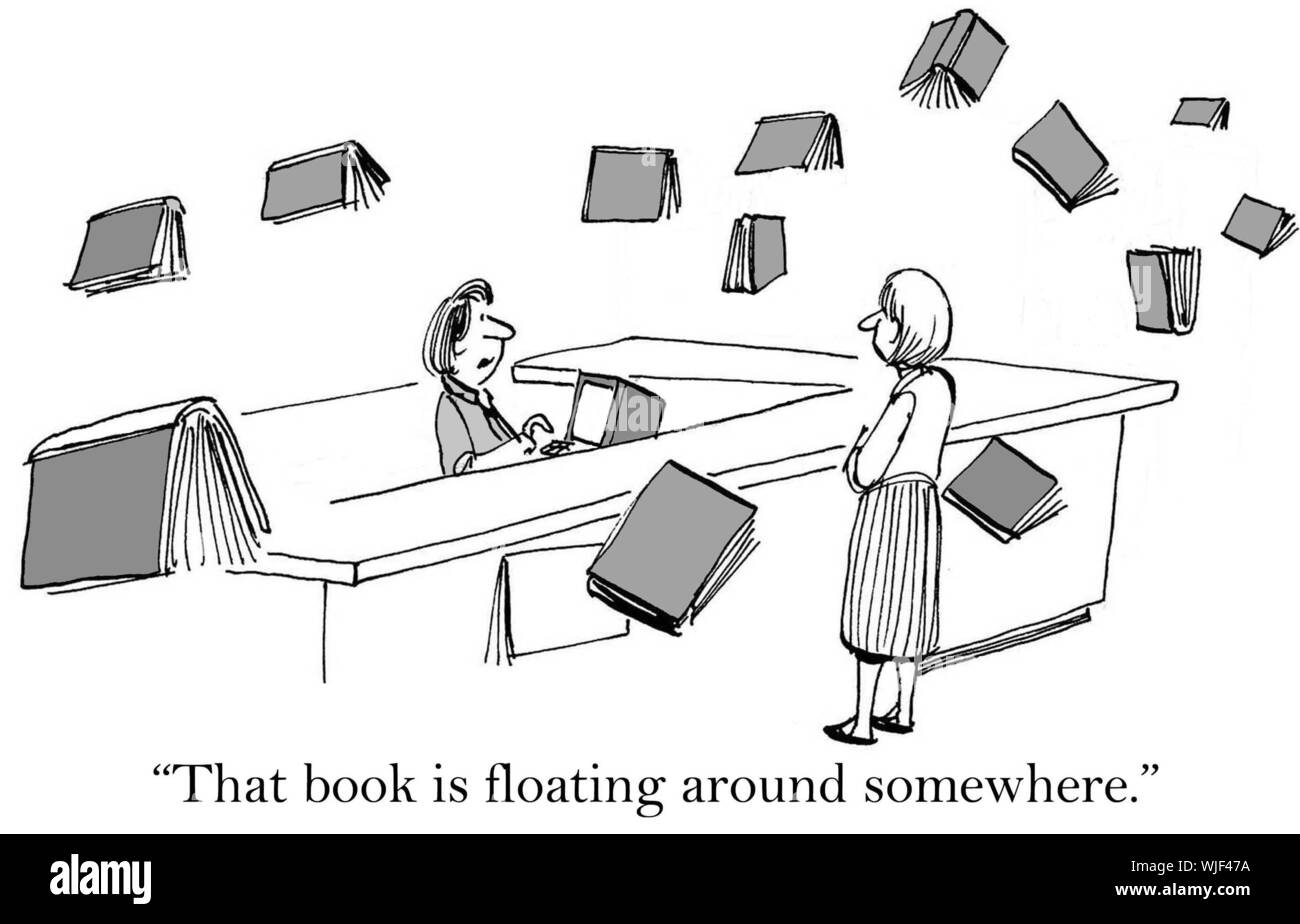 "That book is floating around the system Stock Photo - Alamy