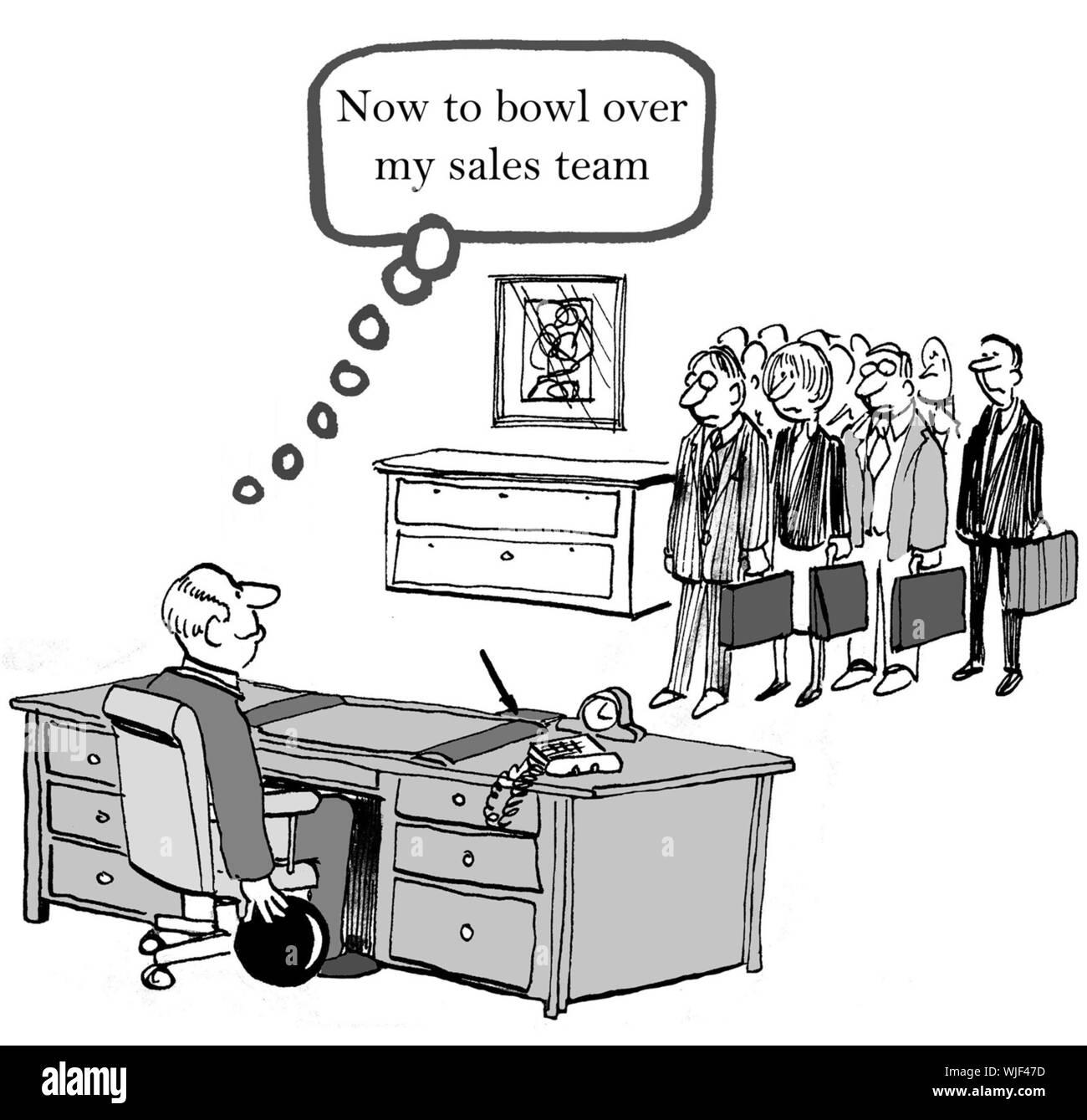 Team work cartoon Black and White Stock Photos & Images - Alamy