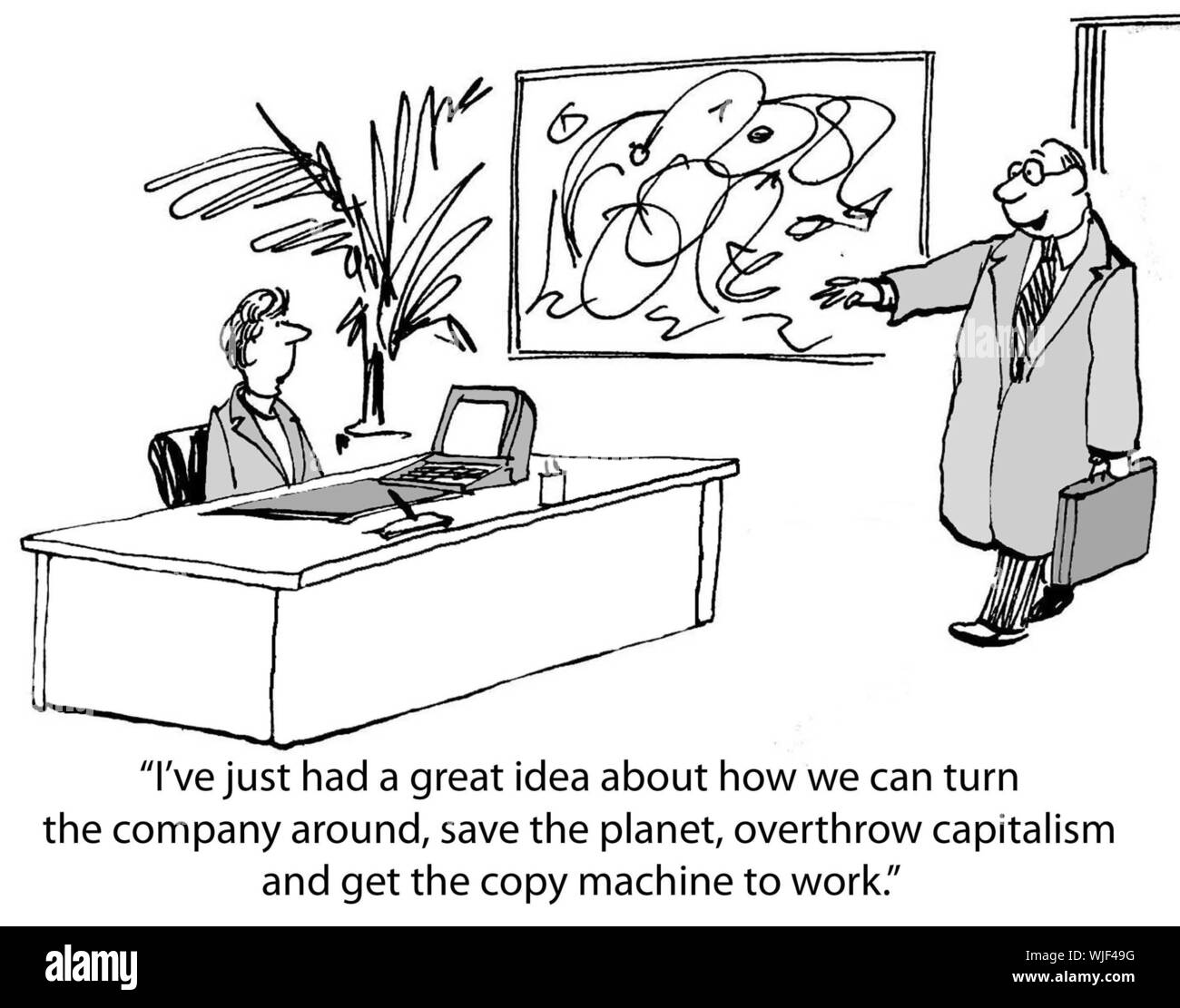 Single panel cartoons hi-res stock photography and images - Alamy