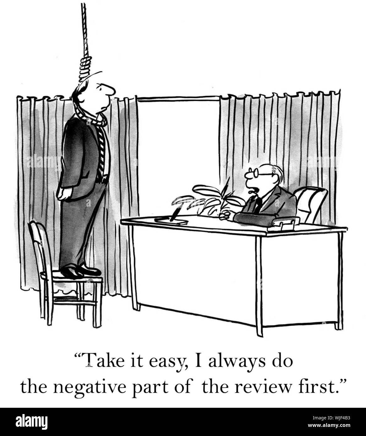 Negative evaluation Black and White Stock Photos & Images - Alamy