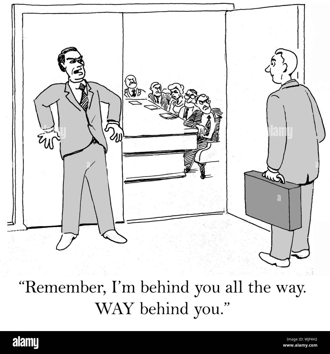 "Remember I'm behind you all the way. Way behind you Stock Photo - Alamy