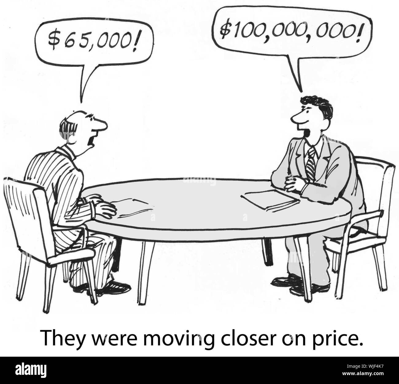 They were moving closer on price Stock Photo - Alamy