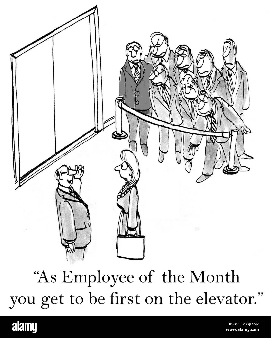 Employee month first on elevator hi-res stock photography and images ...