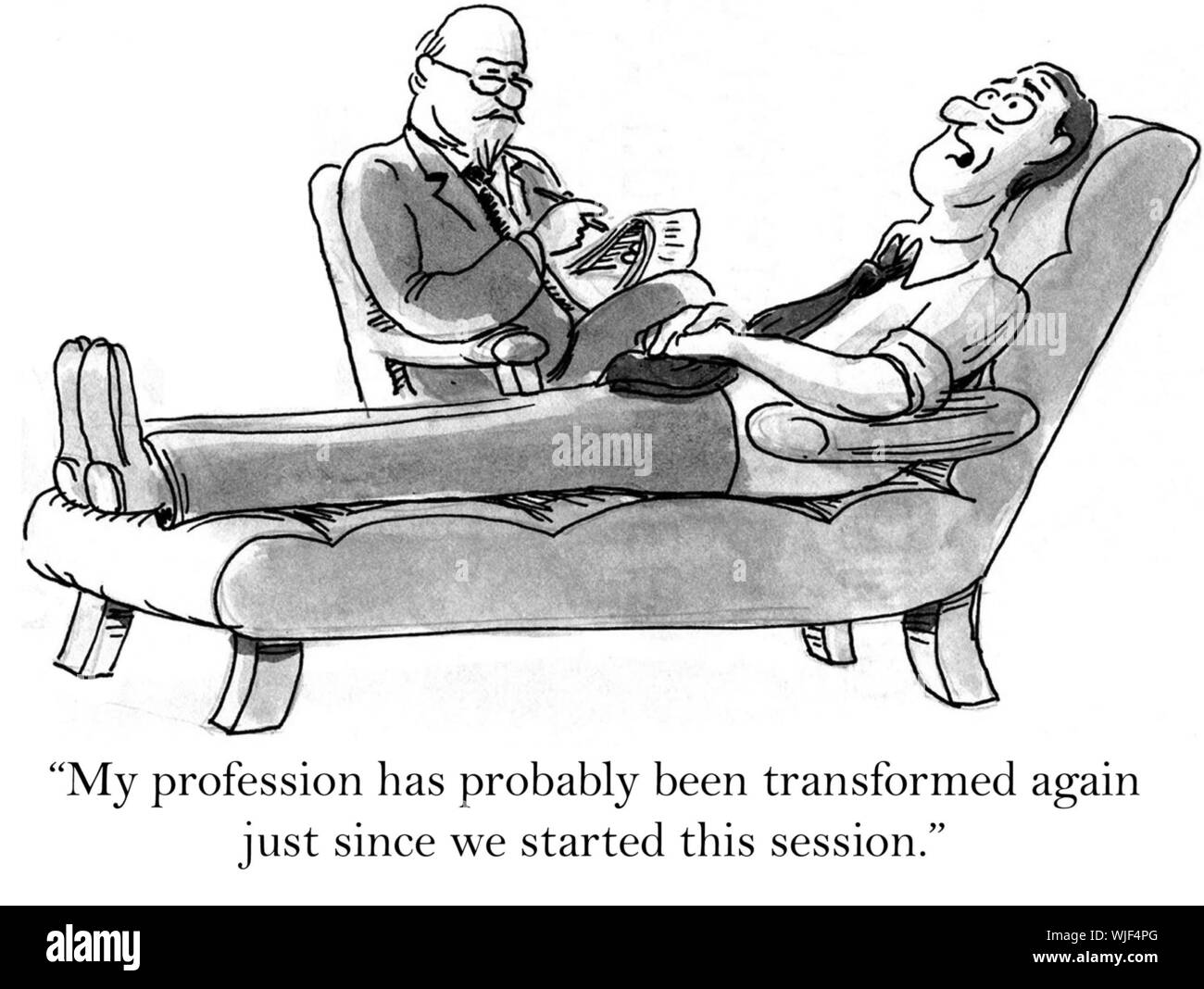 Cartoon anxious man hi-res stock photography and images - Alamy