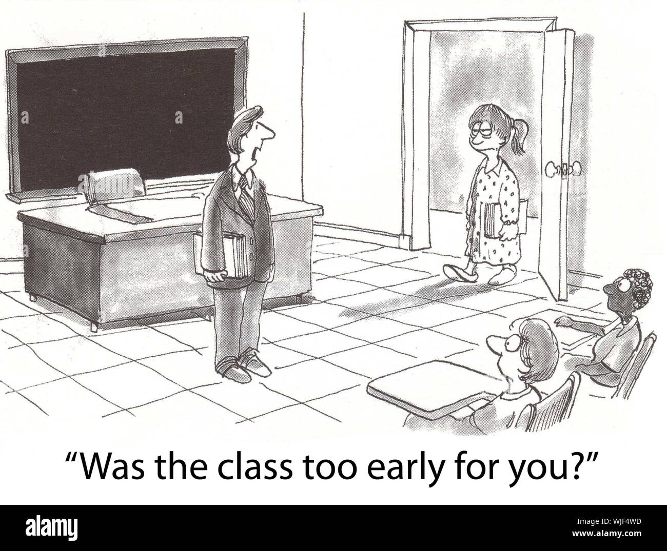 Early Morning Class Stock Photo - Alamy