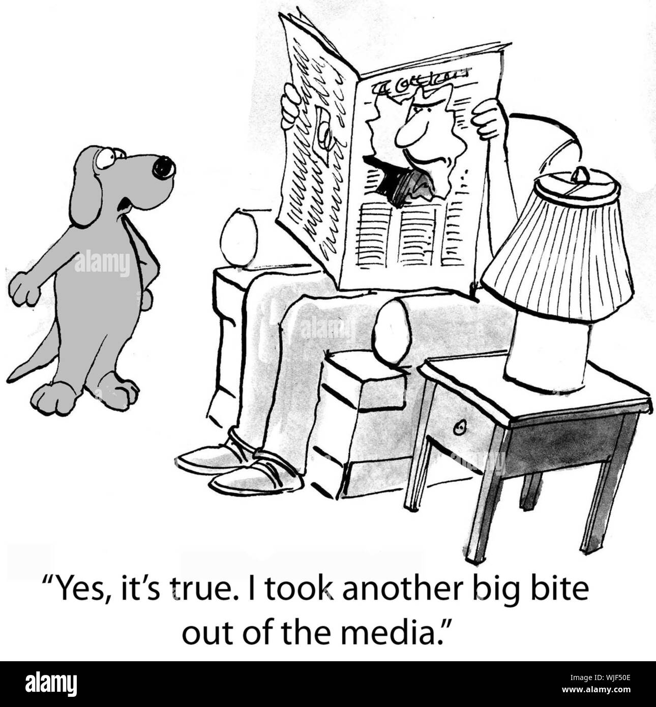 Single panel cartoons hi-res stock photography and images - Alamy