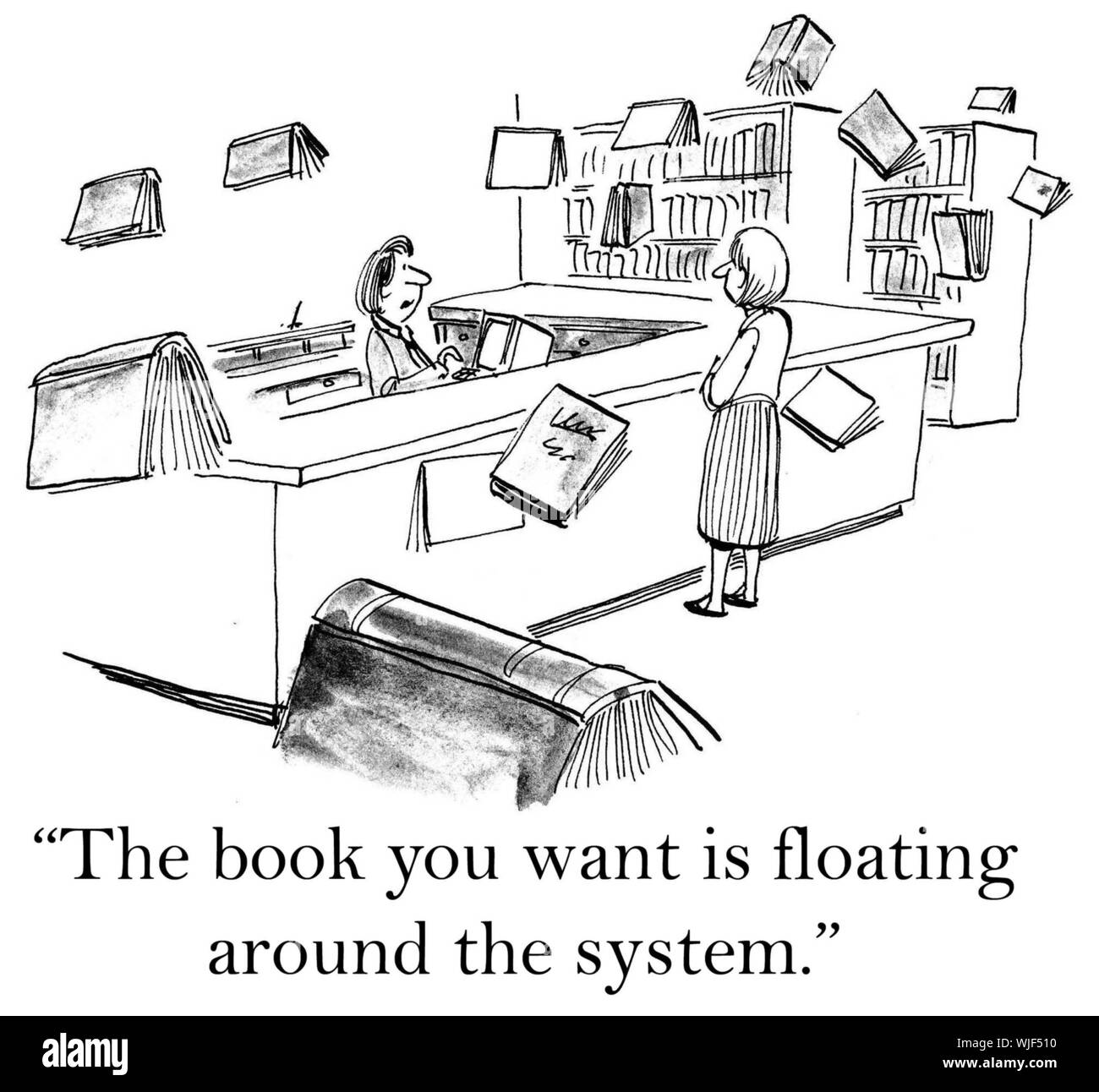 Cartoon Library Time