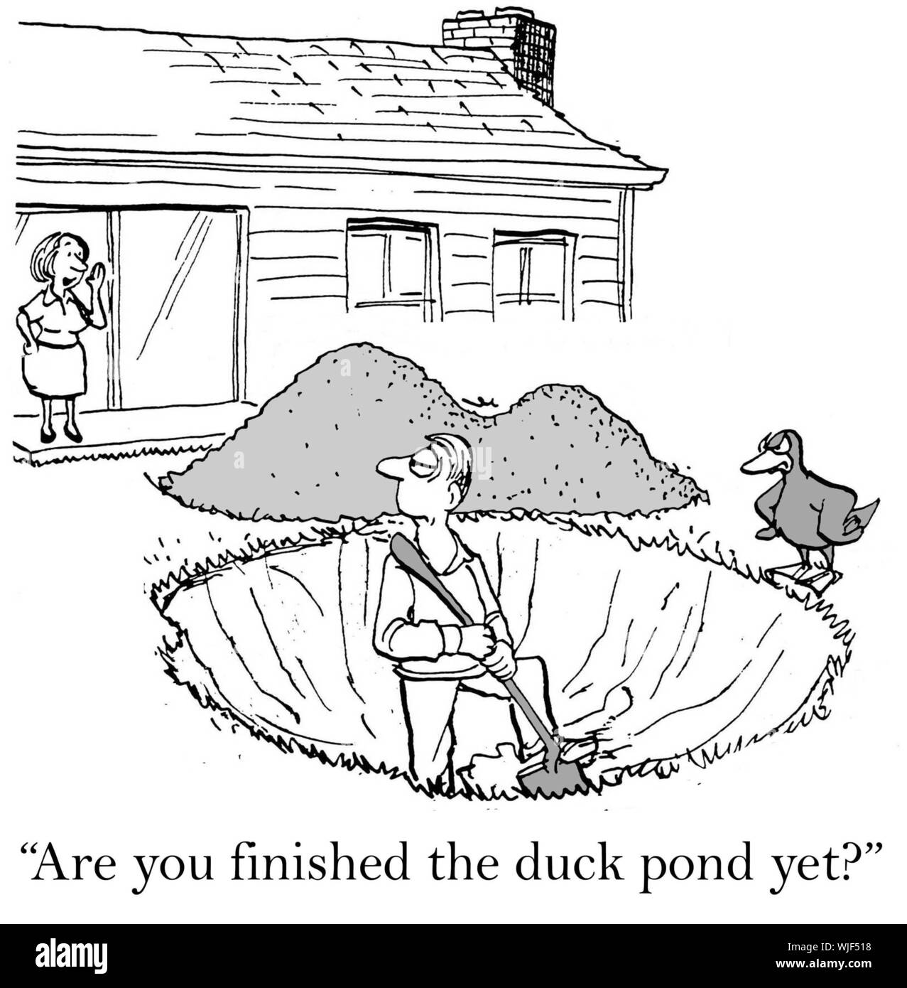 Duck migration cartoons hi-res stock photography and images - Alamy