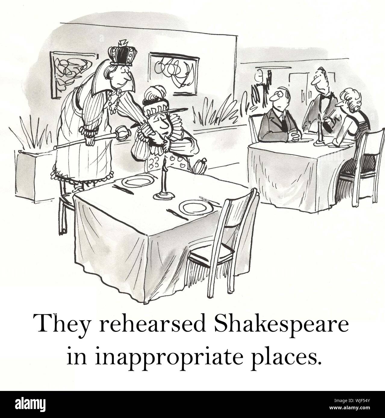 Shakespeare cartoon hi-res stock photography and images - Alamy