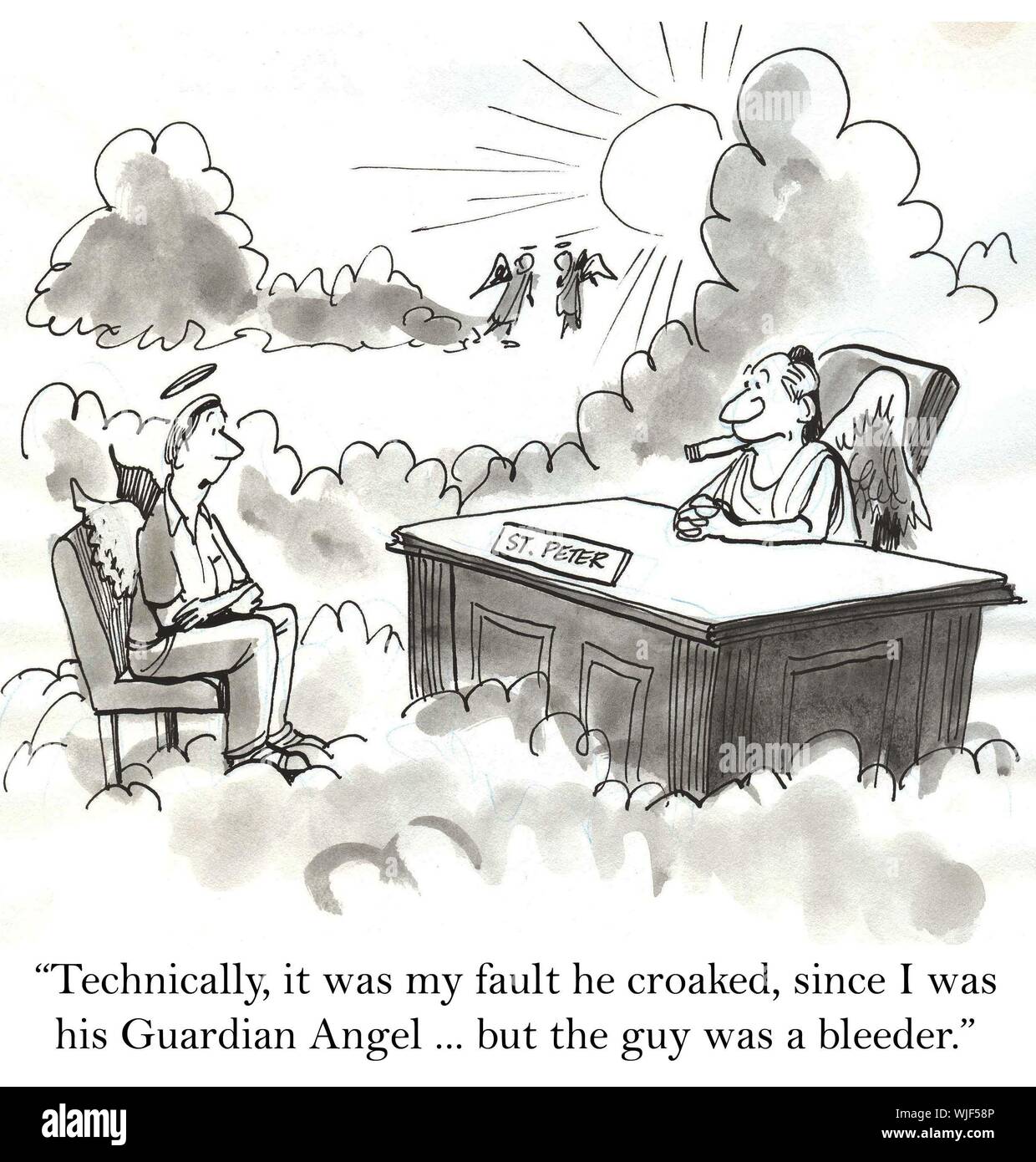 Humor angel hi-res stock photography and images - Alamy