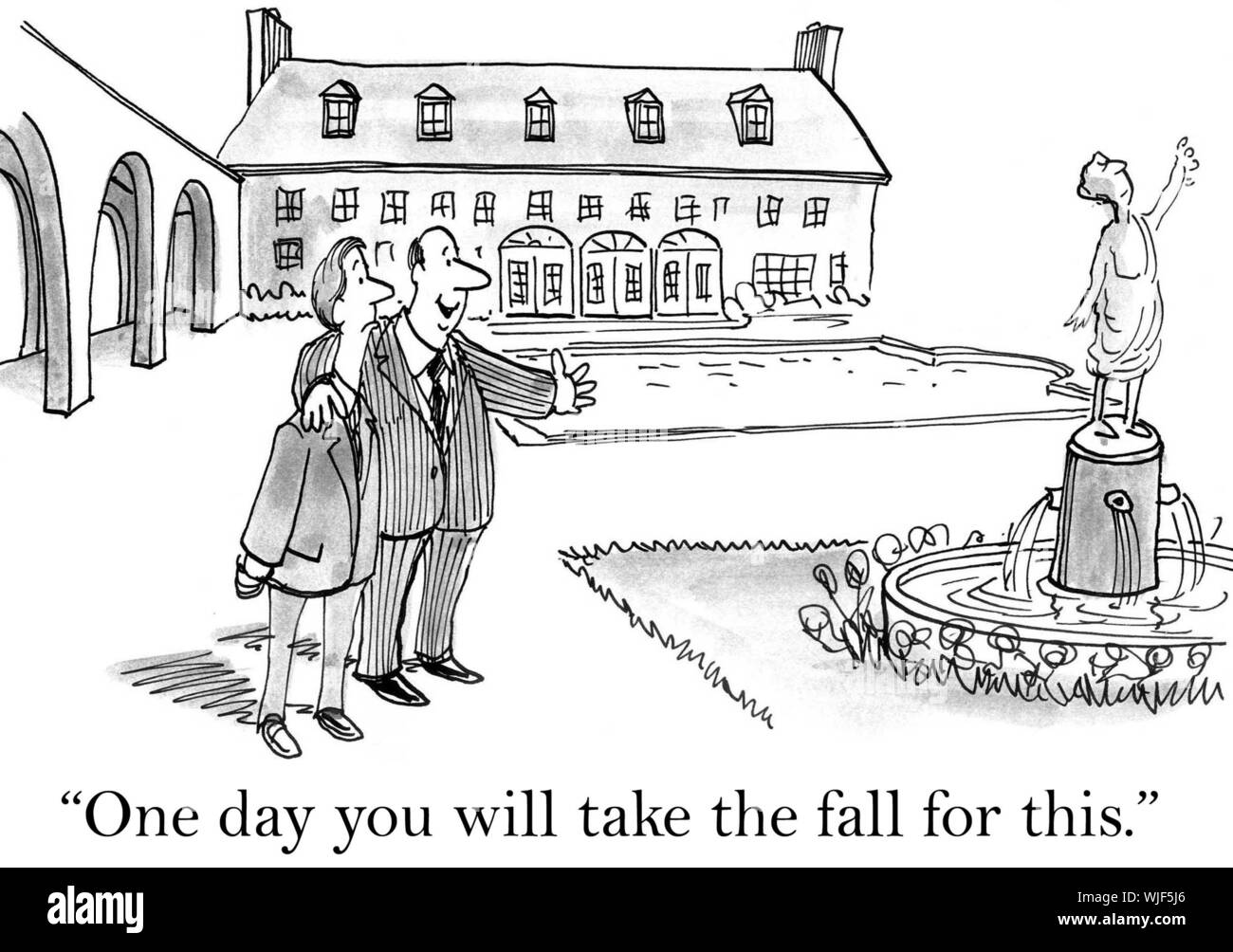 "One day you will take the fall for all this Stock Photo - Alamy