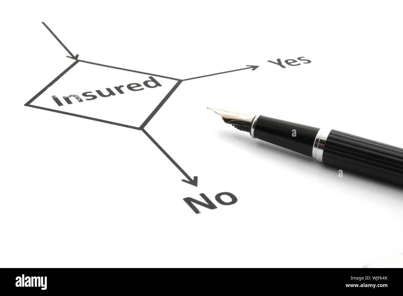 Health insurance form pen Cut Out Stock Images & Pictures - Alamy