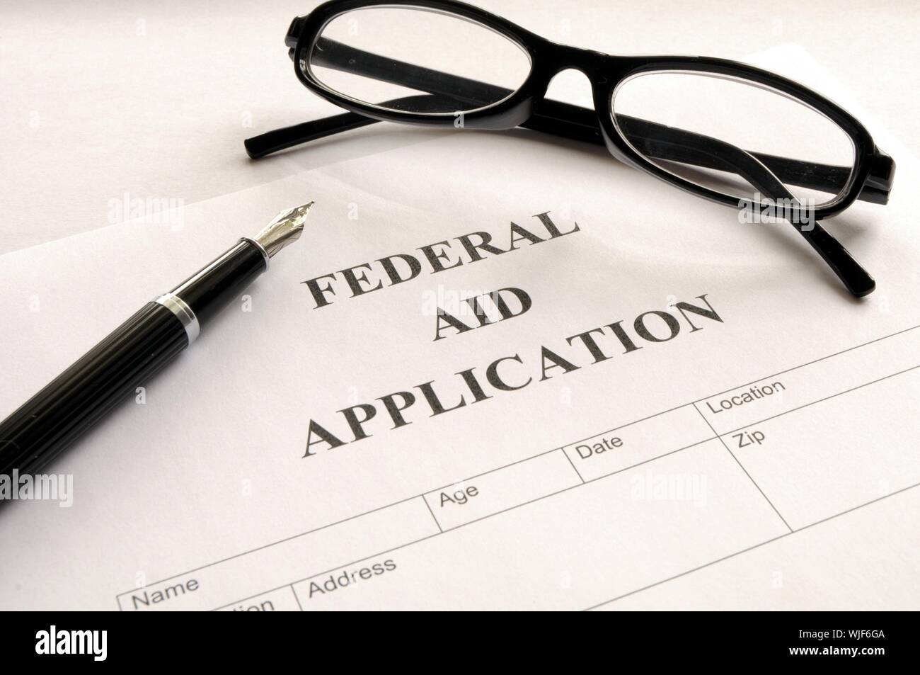 Federal financial aid form hi-res stock photography and images - Alamy