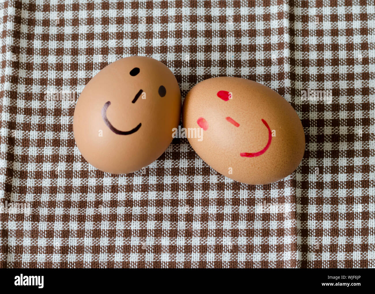 Smile love egg couple in hi-res stock photography and images - Alamy
