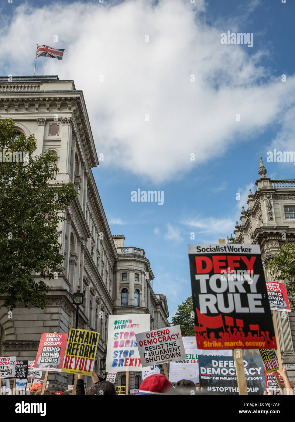 Pro Democracy rally, London 31st Aug 2019 Stock Photo - Alamy