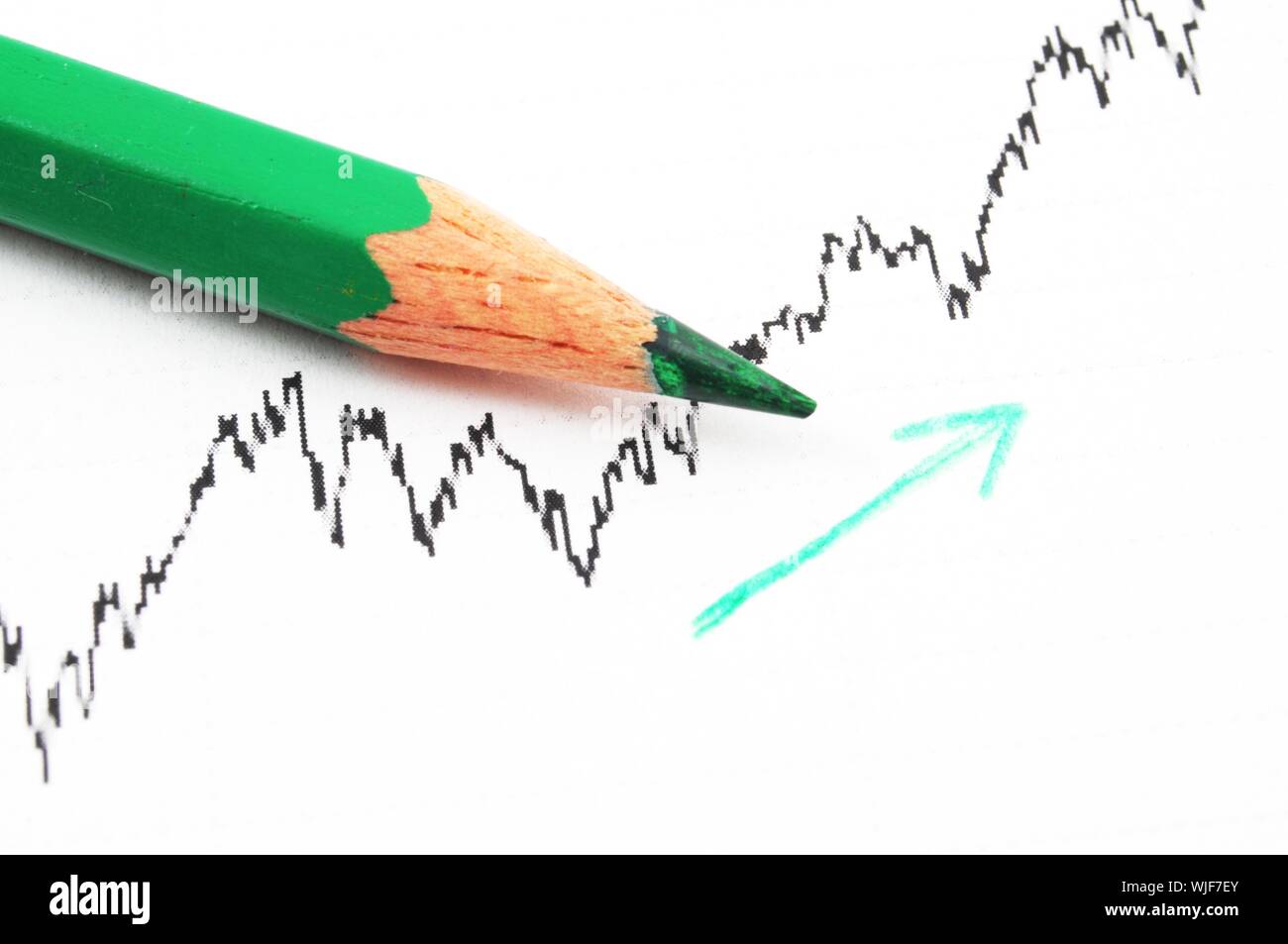 financial success concept with business chart diagram or graph showing ...