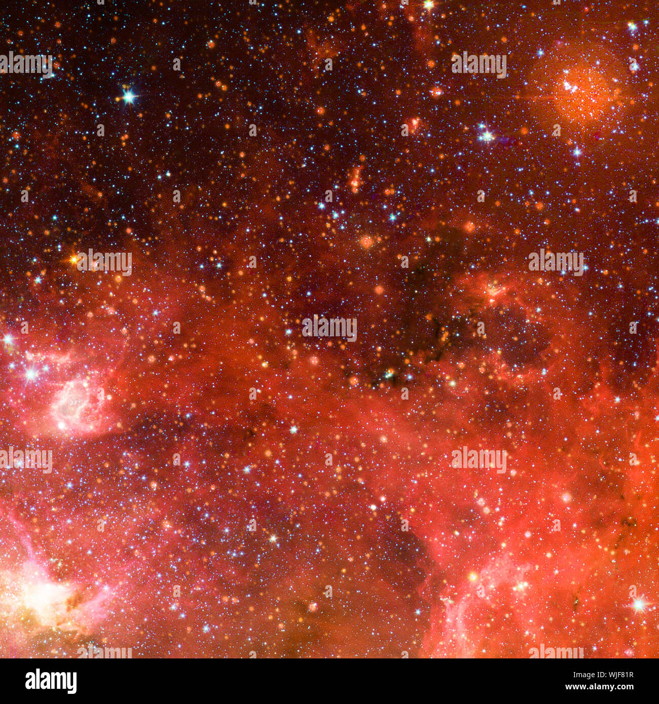 Nebula, starfield, cluster of stars in outer space. Beauty of endless ...