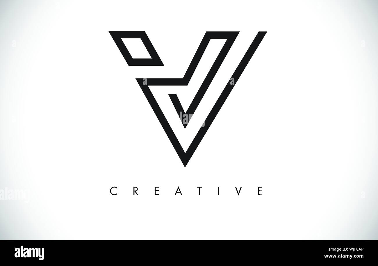 V Letter Modern Trendy Design Logo. Letter V Icon Logo with Monogram ...