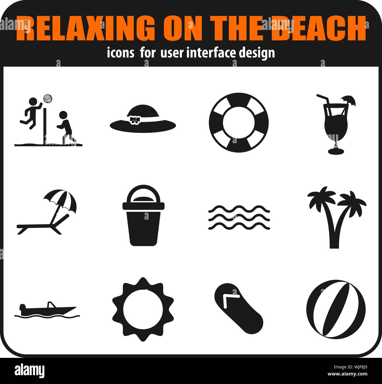 Beach entertainment Cut Out Stock Images & Pictures - Alamy