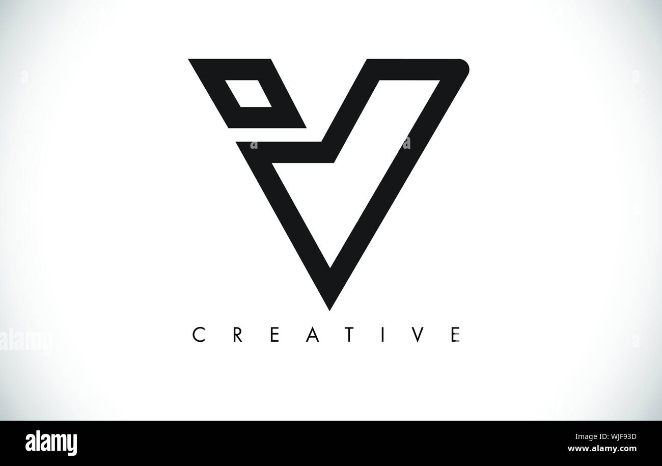 V Letter Modern Trendy Design Logo. Letter V Icon Logo with Monogram ...