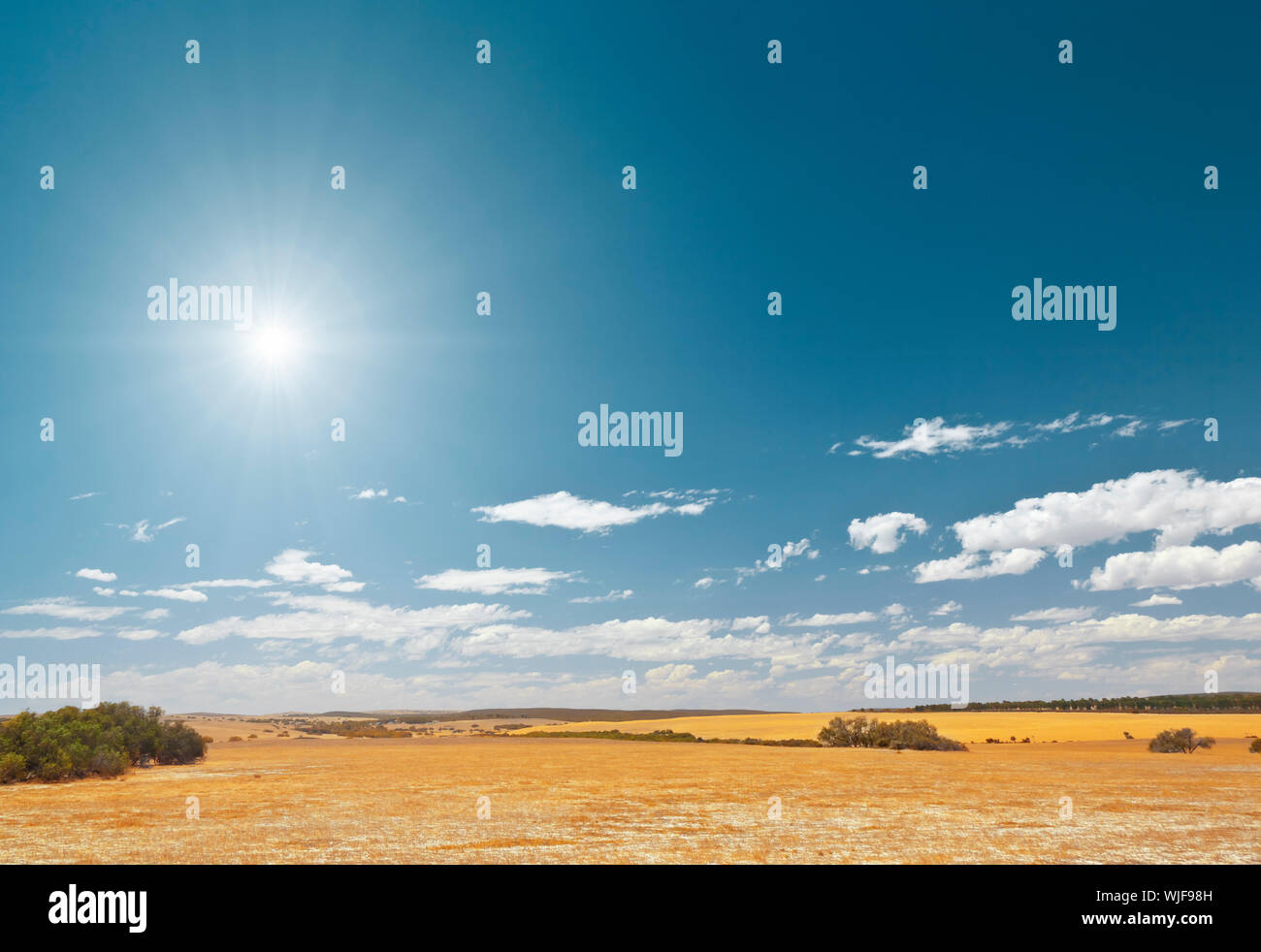An image of a bright sky desert background Stock Photo - Alamy