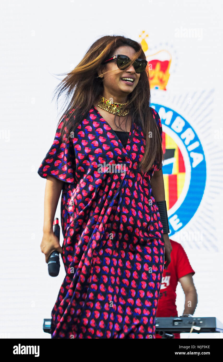 Newcastle upon Tyne, UK. 24th August 2019. Bangladeshi singer Sahms ...