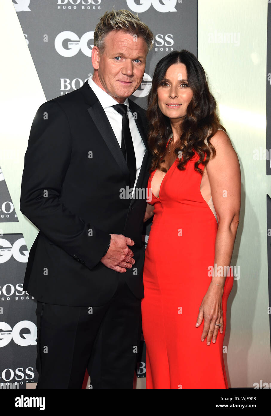 Gordon Ramsay (left) and Tana Ramsay arriving at the GQ Men of the Year ...