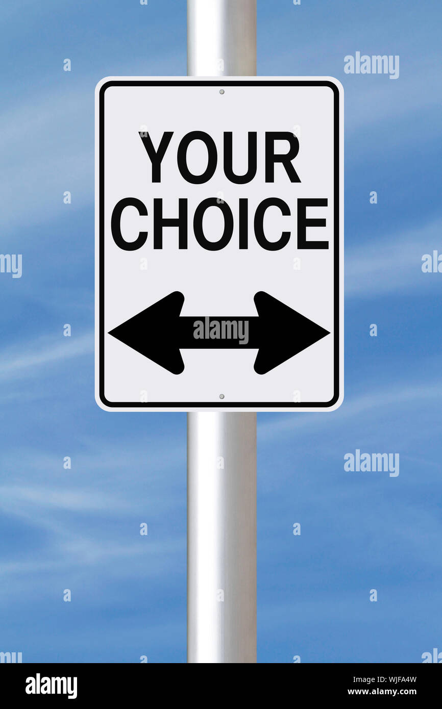 Making the right choice hi-res stock photography and images - Alamy