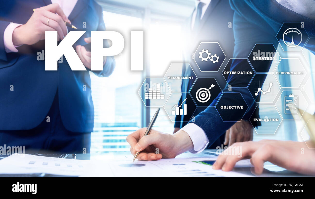 KPI - Key Performance Indicator. Business and technology concept ...