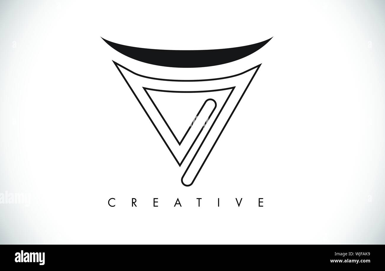 V Letter Modern Trendy Design Logo. Letter V Icon Logo with Monogram ...