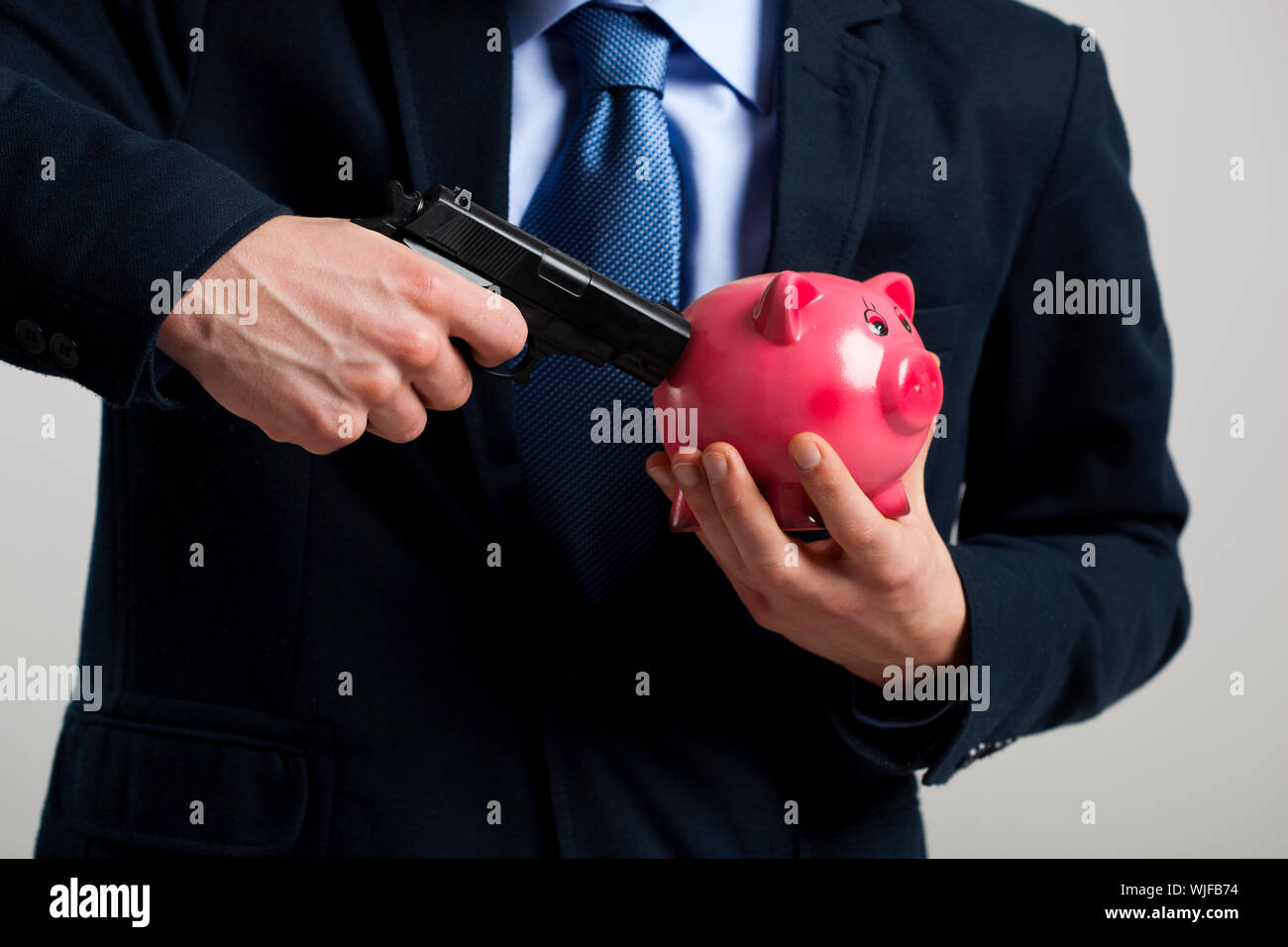Black man pointing toy gun hi-res stock photography and images - Alamy