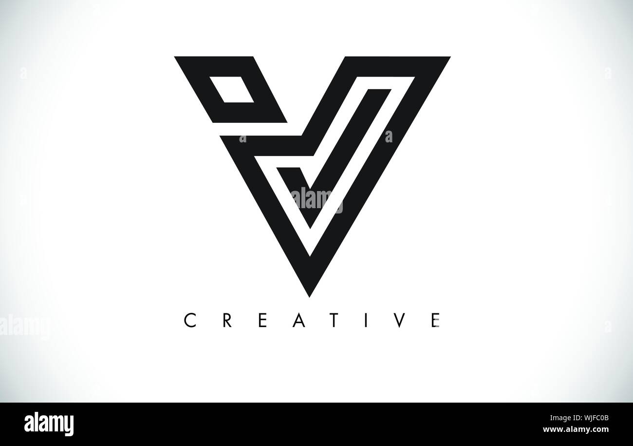 V Letter Modern Trendy Design Logo. Letter V Icon Logo with Monogram ...