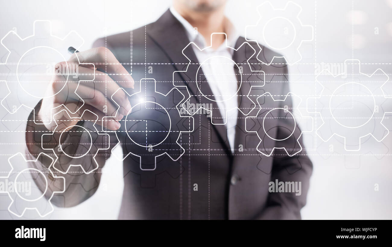Gears transformation mechanism hi-res stock photography and images - Alamy