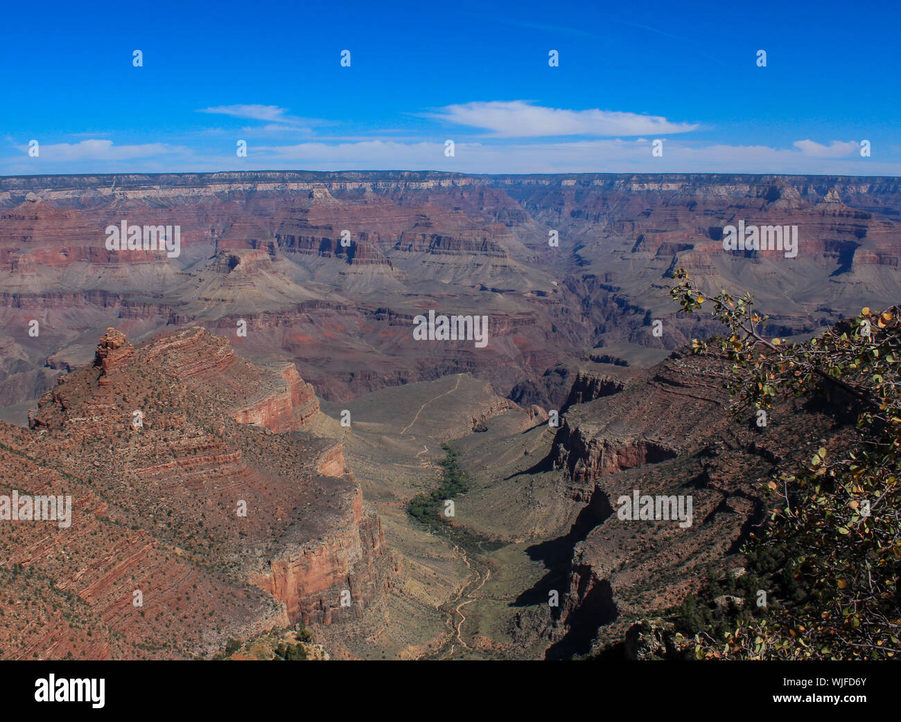 Landscape view of canyons from South Rim, Grand Canyon National Park ...