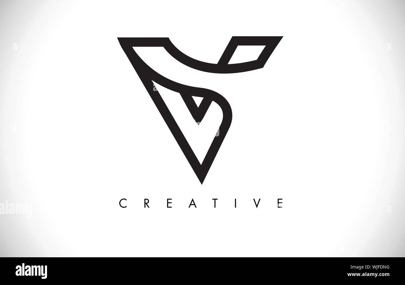 V Letter Modern Trendy Design Logo. Letter V Icon Logo with Monogram ...