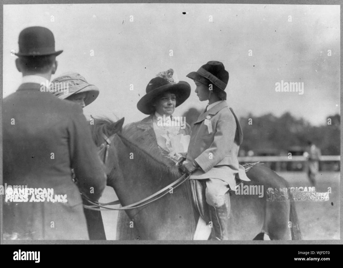 Helen Hay Whitney Mrs. Payne and John Hay (Jock) riding pony Stock ...
