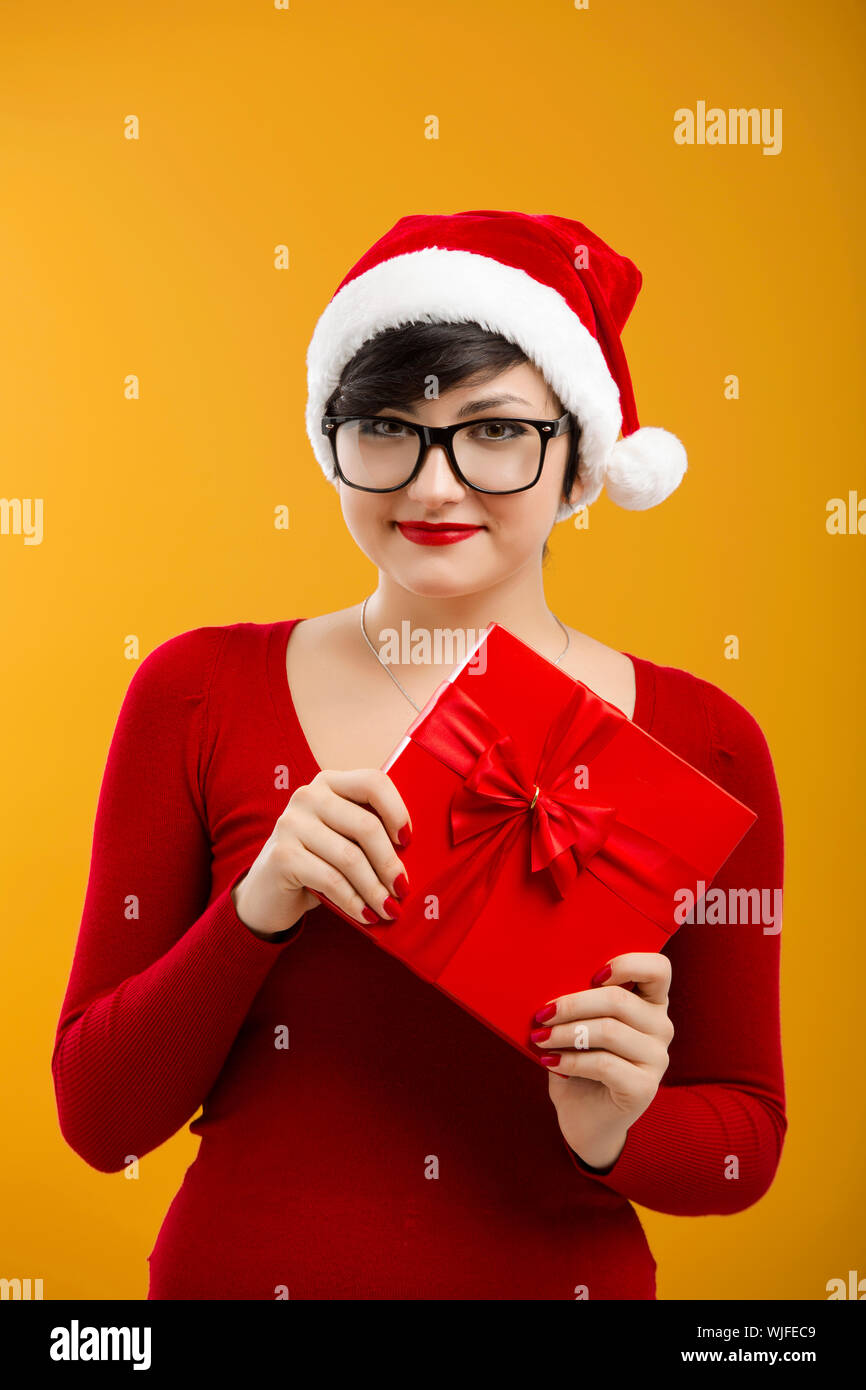 Beautiful nerd girl glasses hi-res stock photography and images - Alamy