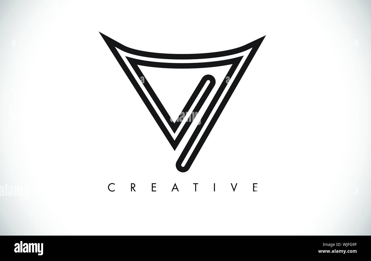 V Letter Modern Trendy Design Logo. Letter V Icon Logo with Monogram ...
