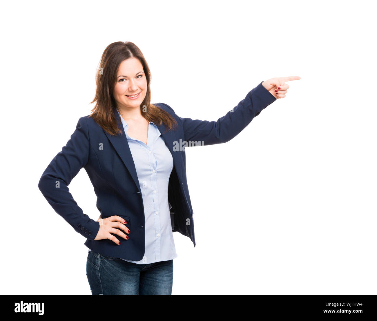 Business Woman Pointing Png