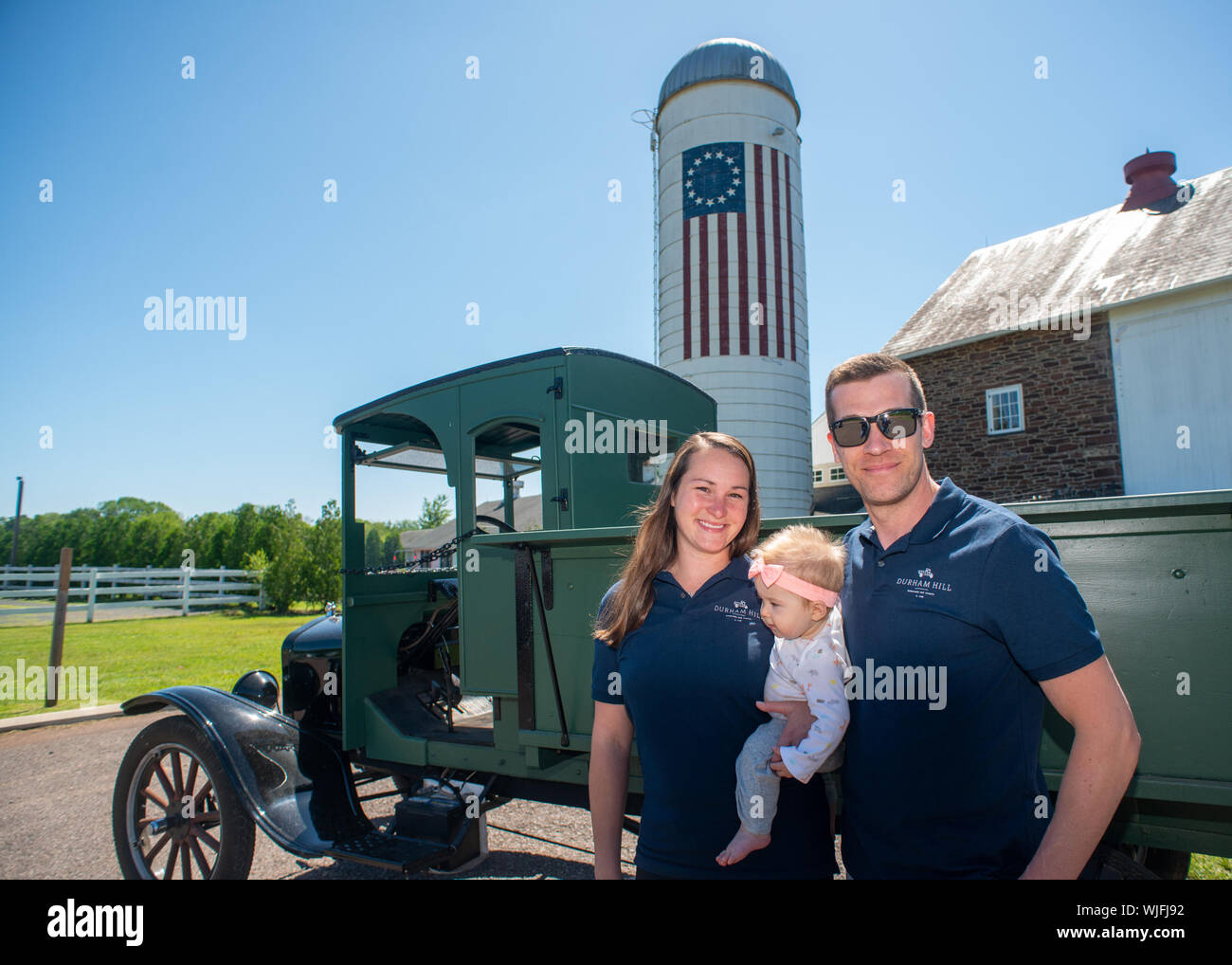 Kevin Roberts (right), poses for a photo with his wife Elizabeth ...