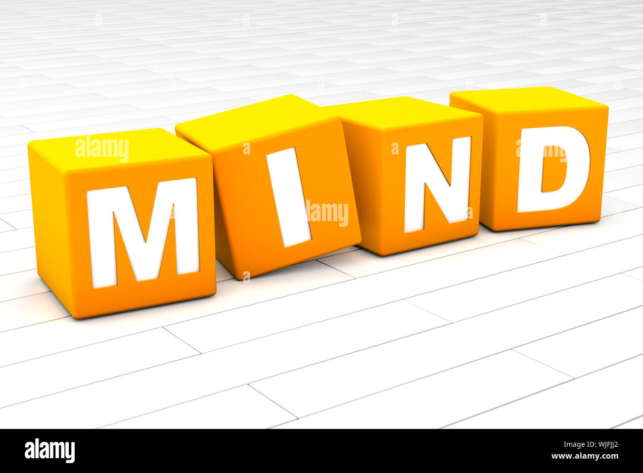 3D rendered illustration of the word Mind Stock Photo - Alamy