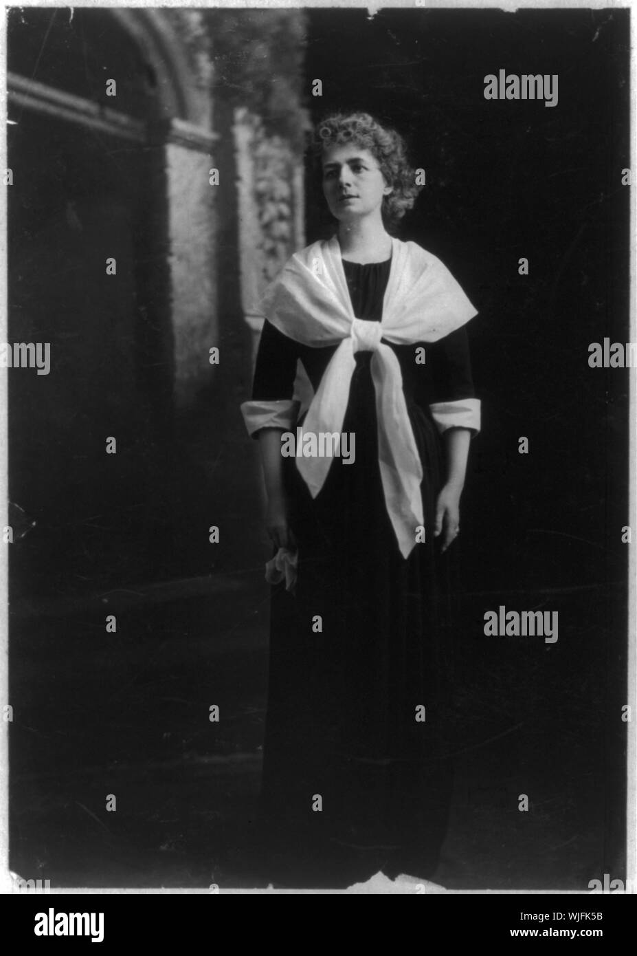 Helena Modjeska, 1840-1909, full length portrait, standing, facing ...