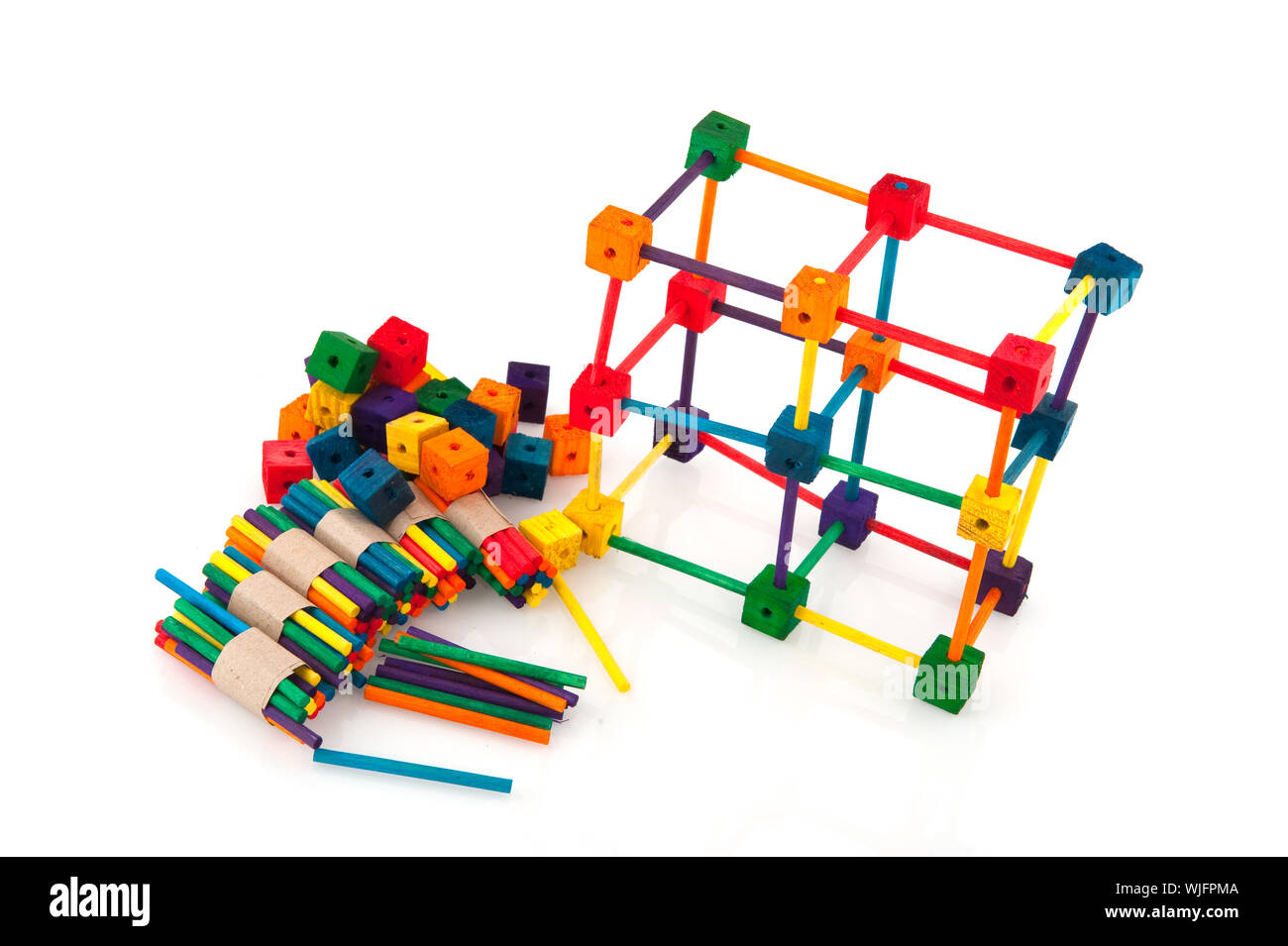 colorful construction made by a child Stock Photo - Alamy
