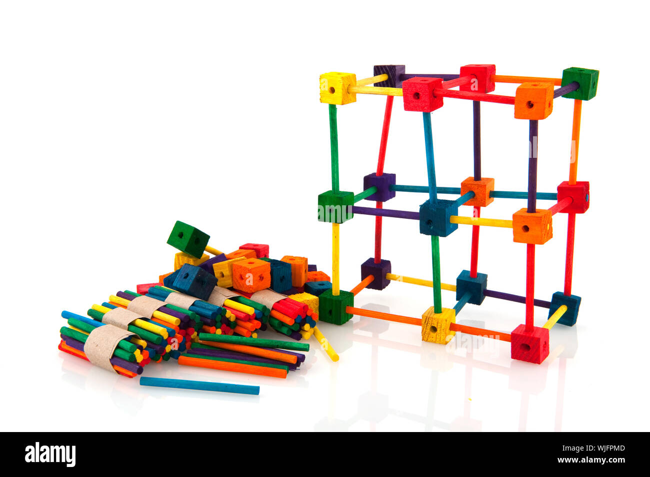 colorful construction made by a child Stock Photo - Alamy
