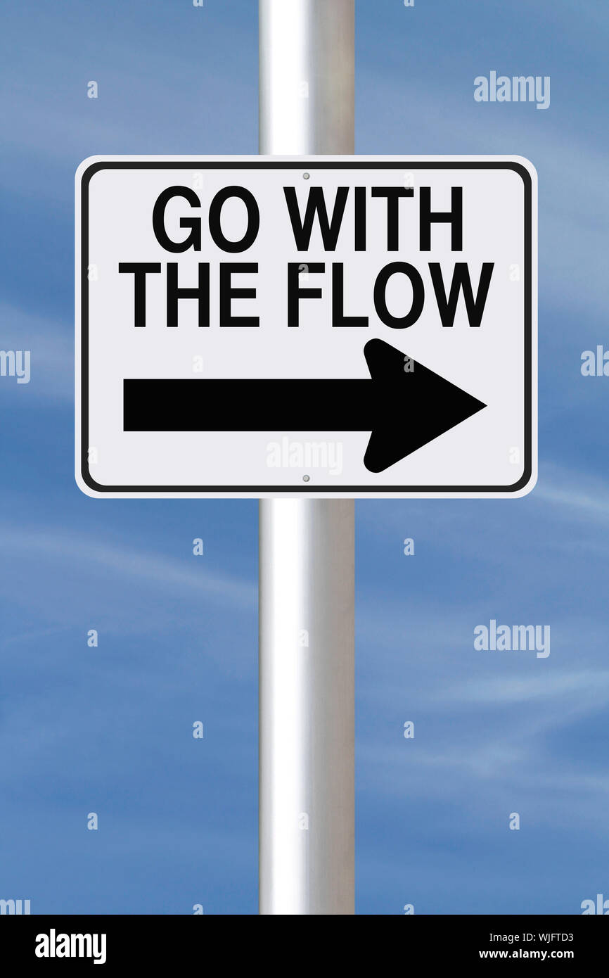 Go With The Flow Stock Photo - Alamy